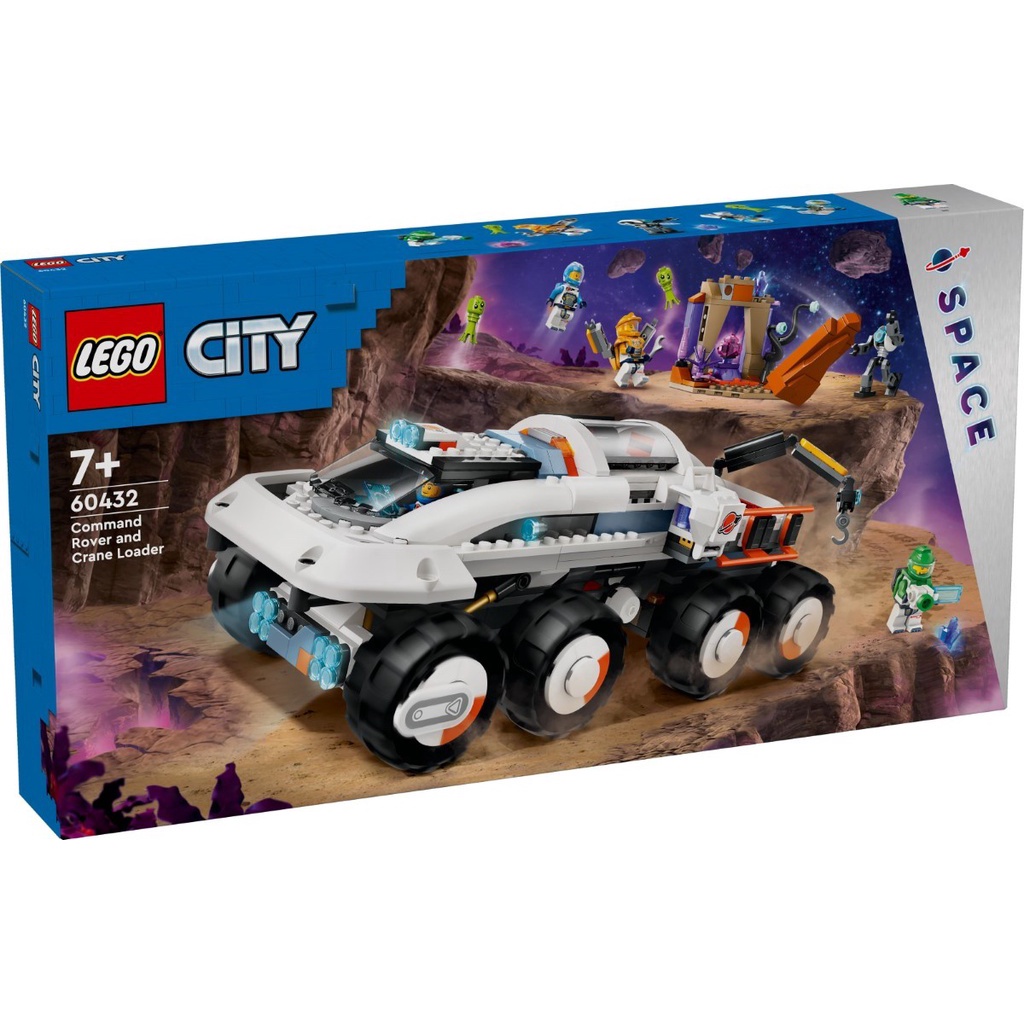 LEGO 60432 City Command Rover and Crane Loader Building Toy Set (758 ...
