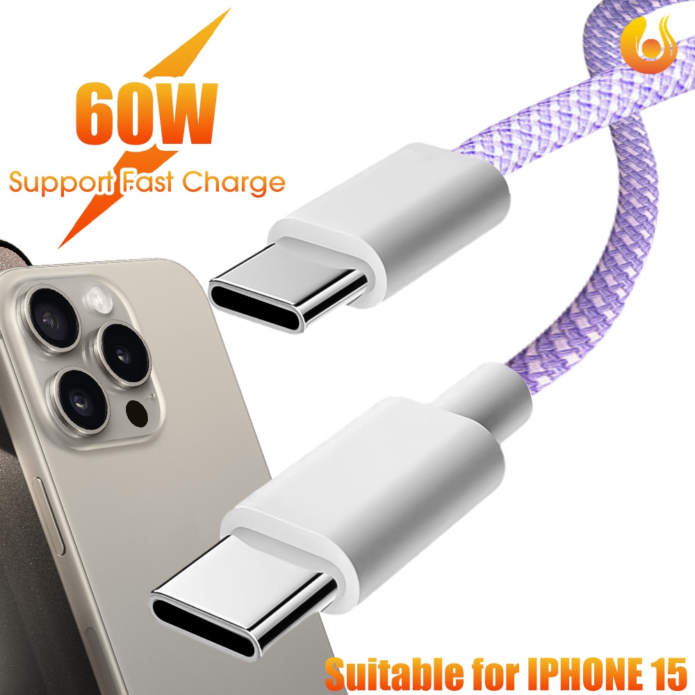 Multiple Lengths Available Dual Type-C Mobile Phone Data Cables/ High ...