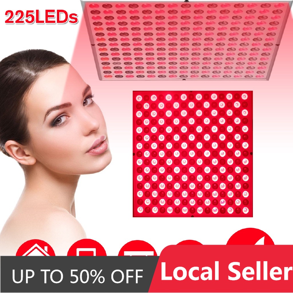 45W 225 LEDs Anti Aging Red Led Light Therapy Deep Red 660nm & Near ...