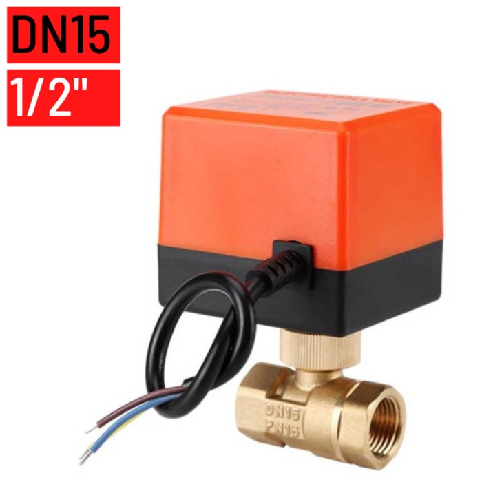 Motorized Electrical Ball Valve 1/2 "Inch DN15 | Brass Flow Control ...