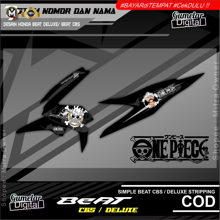 Simple STRIPPING HONDA BEAT DELUXE BEAT STREET LUFFY GEAR 5 MONKEY D ...