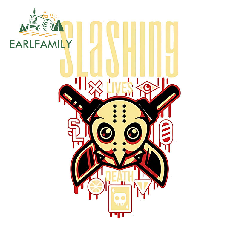 EARLFAMILY 13cm x 8.1cm Slashing Lives Death Car Sticker Laptop Racing ...