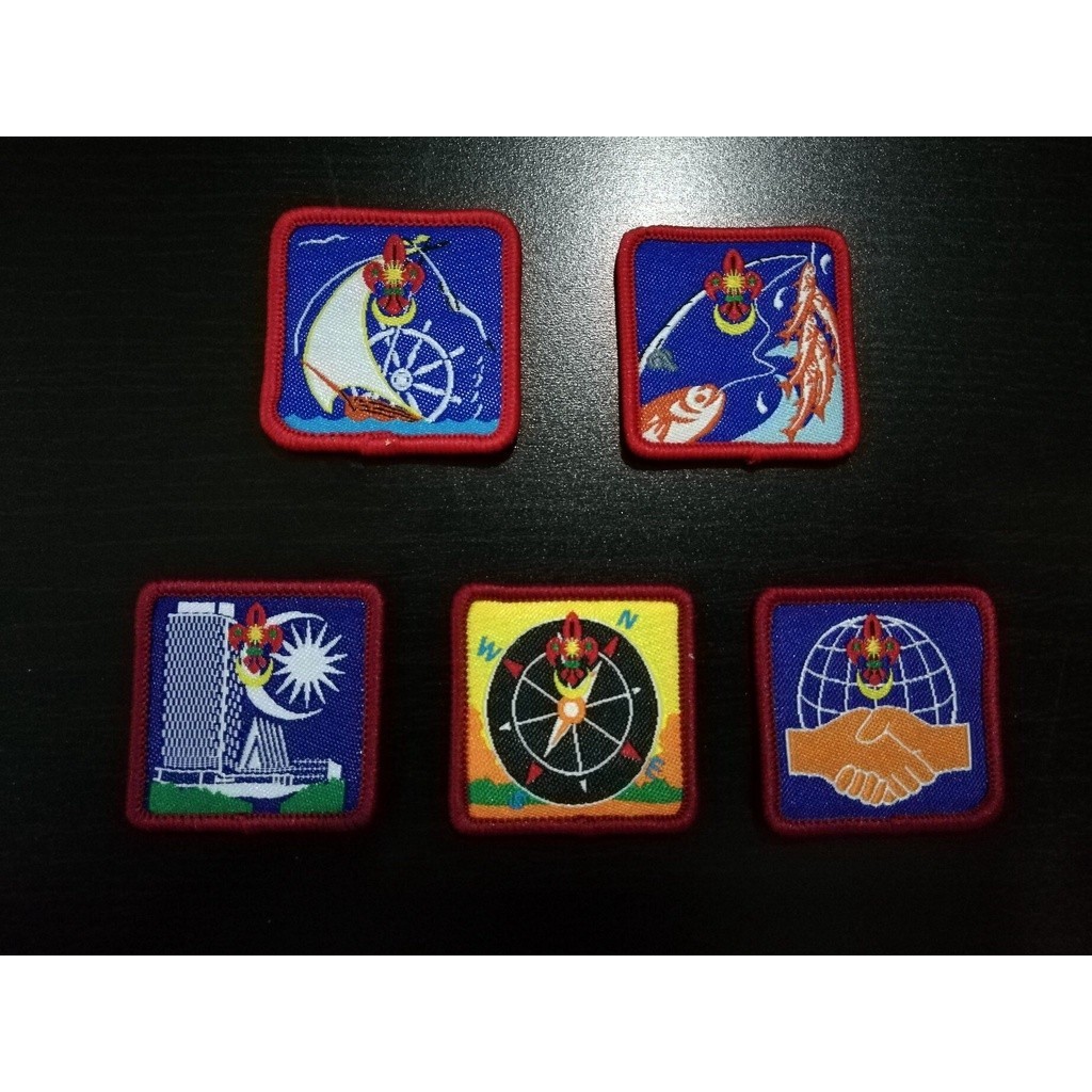 MALAYSIA SENIOR SEA SCOUT FIVE HIGHEST AWARD BADGES | Shopee Malaysia