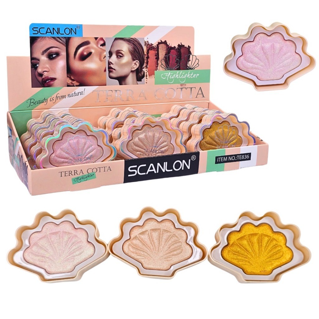 Scanlon Shell Shape Terra Cotta Highlighter-Let Beauty Upgrade | Shopee ...
