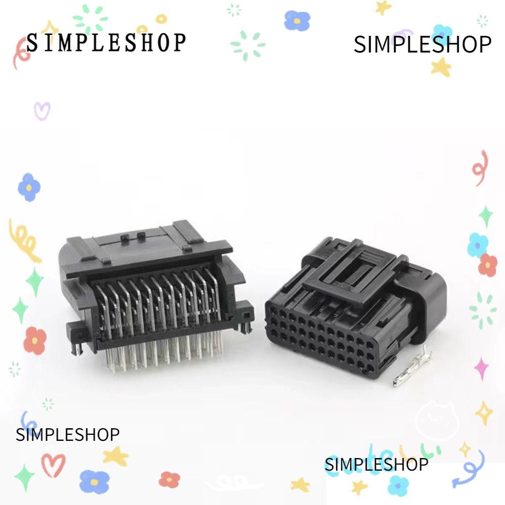 SIMPLESHOP ECU Male Female, Waterproof 0.6mm Auto Plug Pin Connector, 33 Pin Way 6189-7106 6188 ...