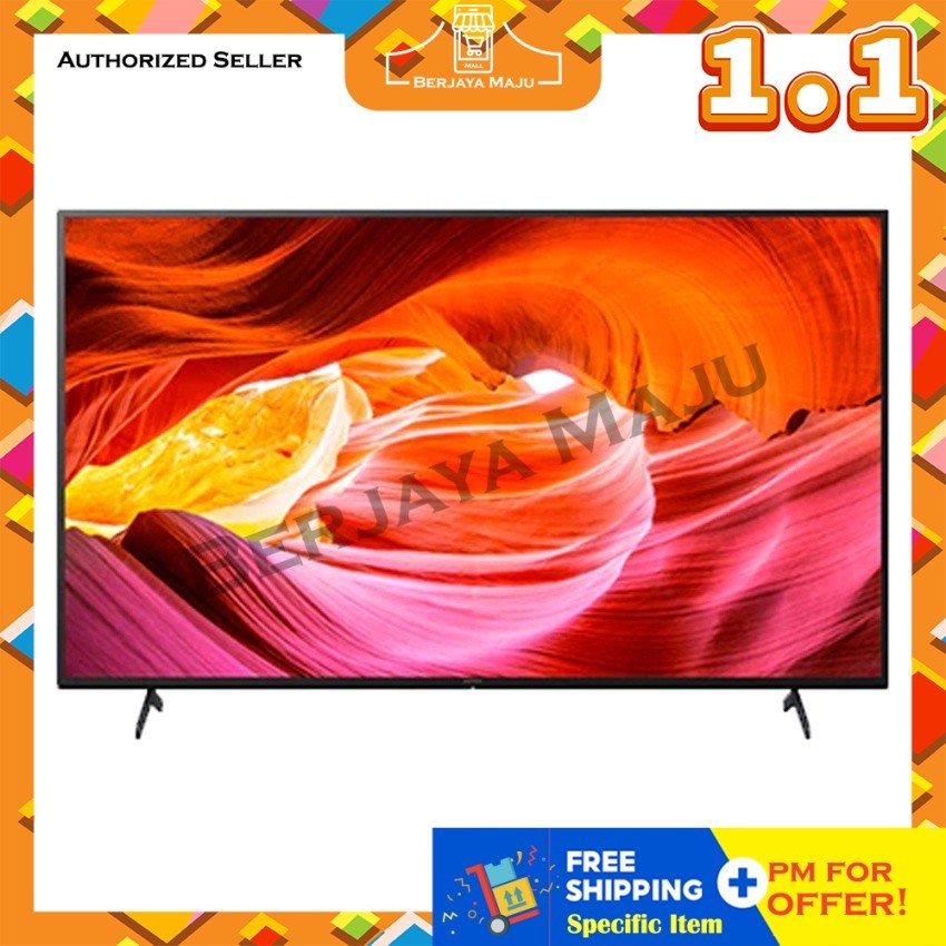 Sony 50" 4K UHD HDR Smart Android Google LED TV KD-50X75K | Shopee Malaysia