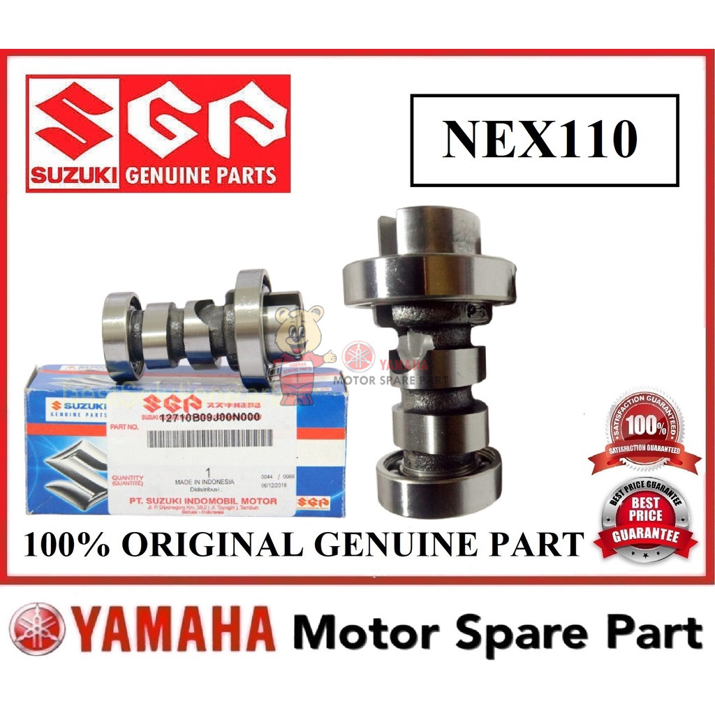 100% ORIGINAL SUZUKI NEX110 CAMSHAFT ASSY 0 12710B09J00N000 STANDARD ...