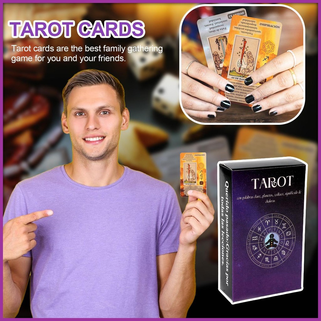 Tarot Card Board Game Training Beginner Tarot Spanish Cards Tarot Cards for Tarot Enthusiasts ...