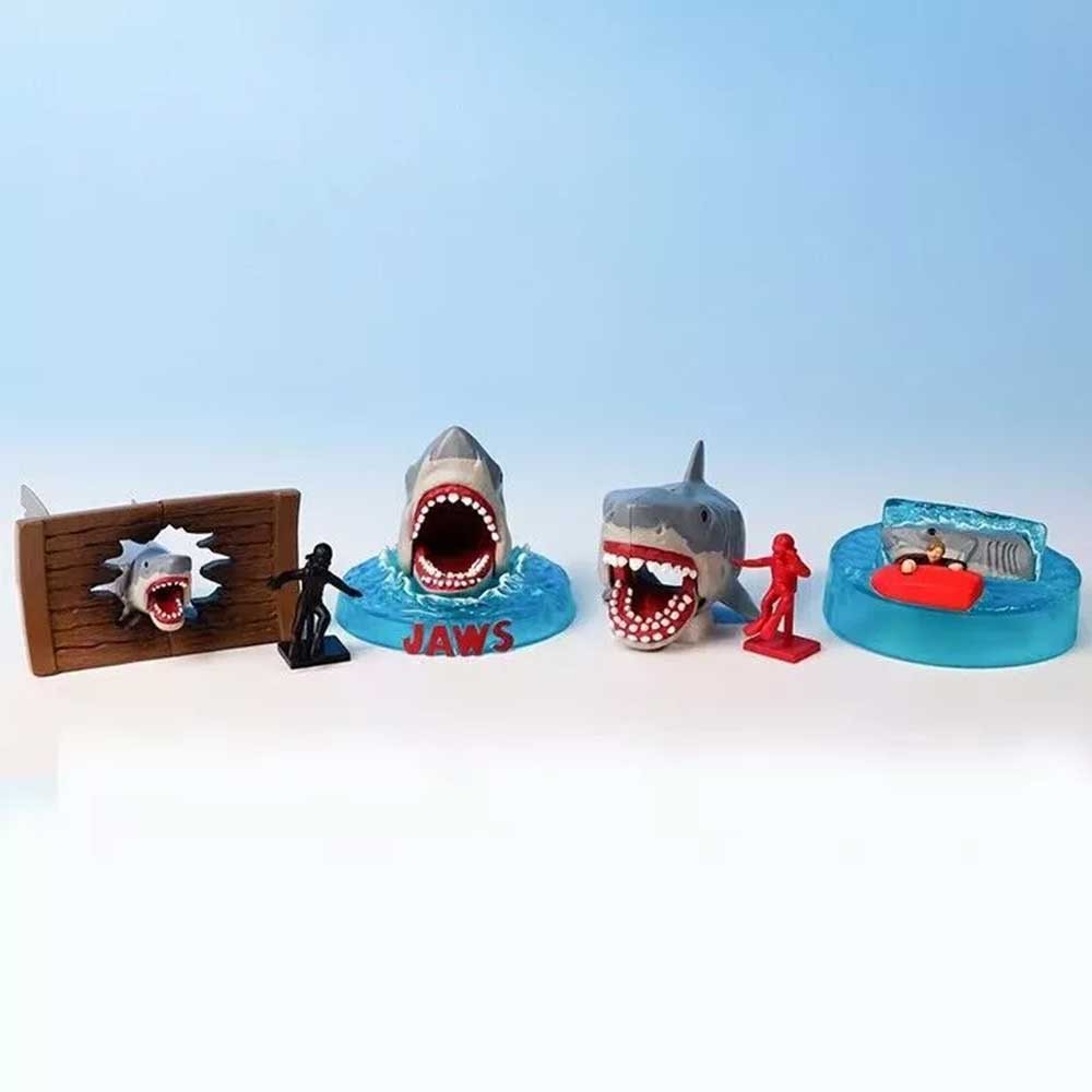 New 4 Pcs/Set TAKARA TOMY A.R.T.S JAWS 3 Movie Figure Capsule Toys Gift ...