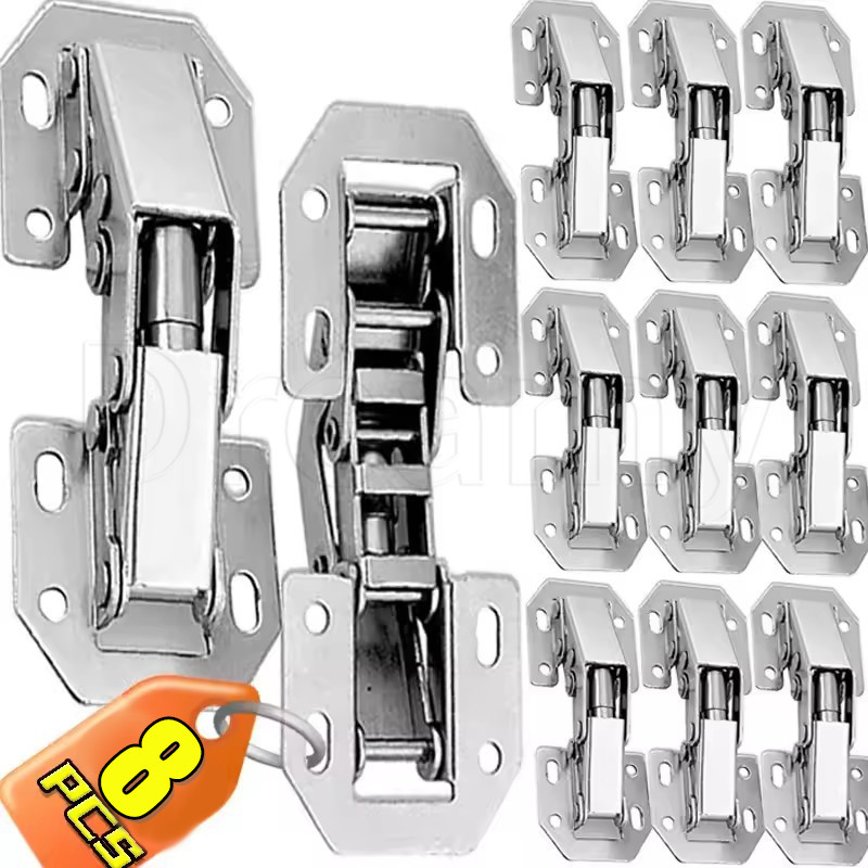 2/4/8Pcs Non-punching Cupboard Door Hinge - for Closet, Storage ...