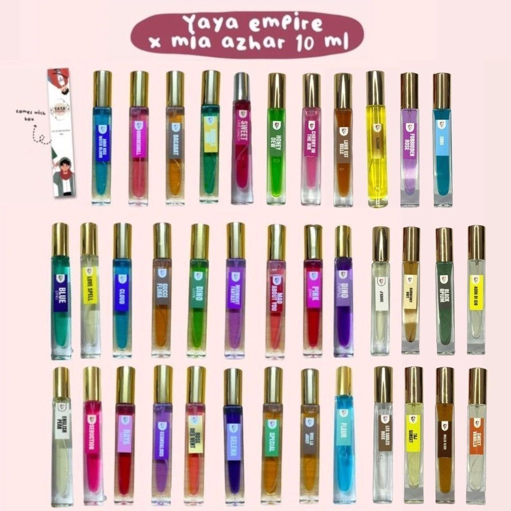 10ML YAYA EMPIRE PERFUMEE 10ml AZAHAR MINYAK WANGI DINO PINK CANDY RAYA FAIRYTALE BACARAT (no ...