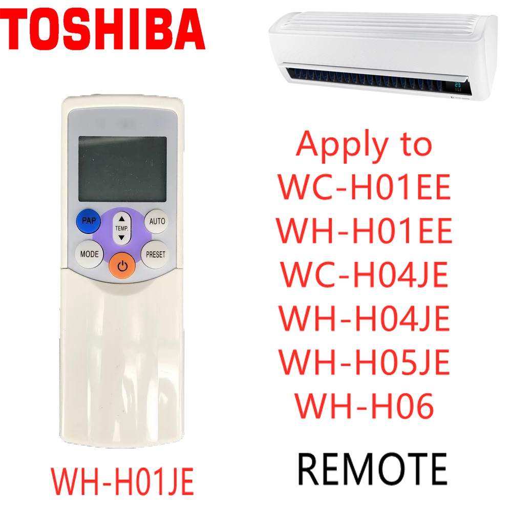NEW WH-H01JE TOSHIBA Air Conditioner Remote Control Replacement FOR WC ...