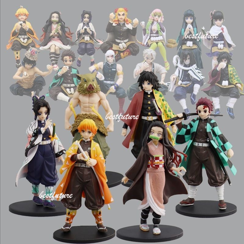 Demon Slayer Action Figure Kamado Nezuko Tanjiro Zenitsu Cheng Inosuke ...