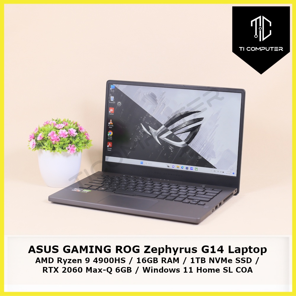 ASUS GAMING ROG Zephyrus G14 AMD Ryzen 9 4900HS 16GB RAM 1TB SSD RTX ...
