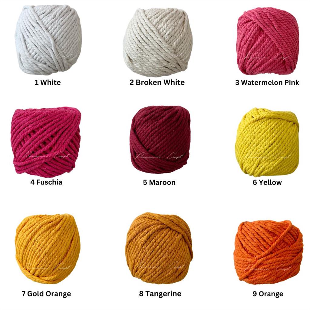 KATUN Macrame Cotton Rope/macrame Yarn 4mm MCR4 | Shopee Malaysia