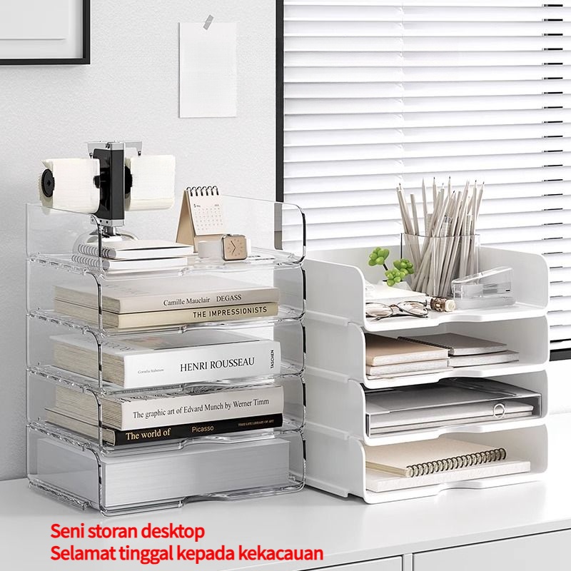[Ready to Ship] Table Organizer Rak Storan Pelbagai Lapisan Pelajar ...