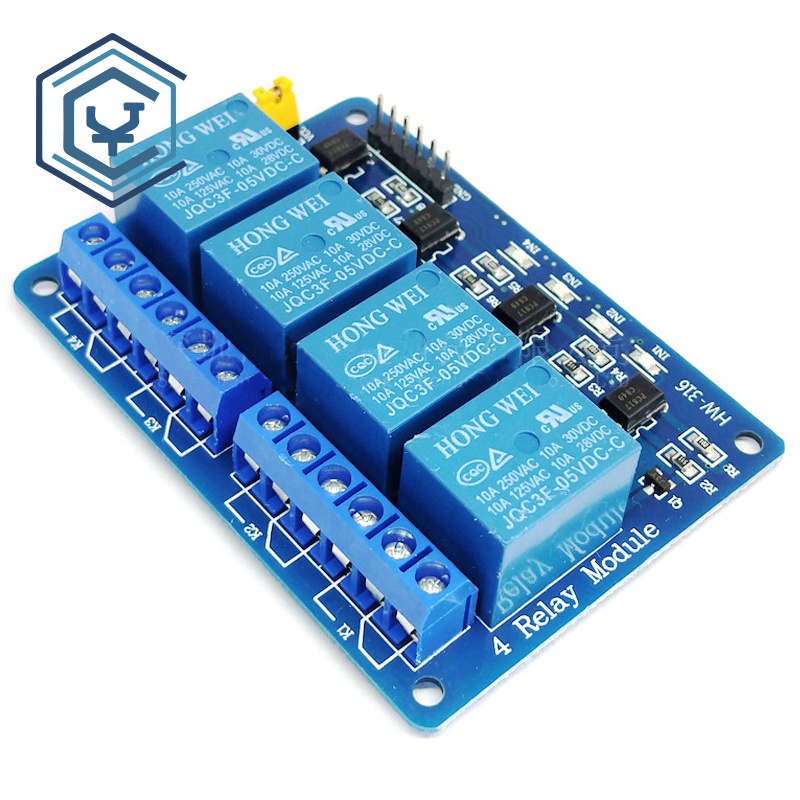 5V relay control board 4-channel relay module with indicator light and ...