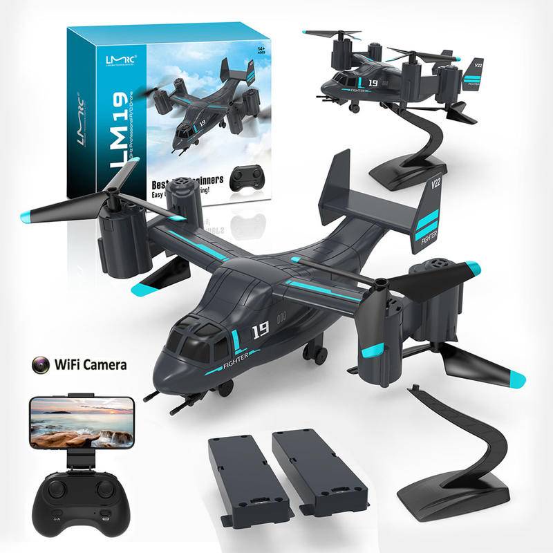 LM19 RC Camera Drone Plane HD Wifi FPV Aircraft Airplane Remote Control ...