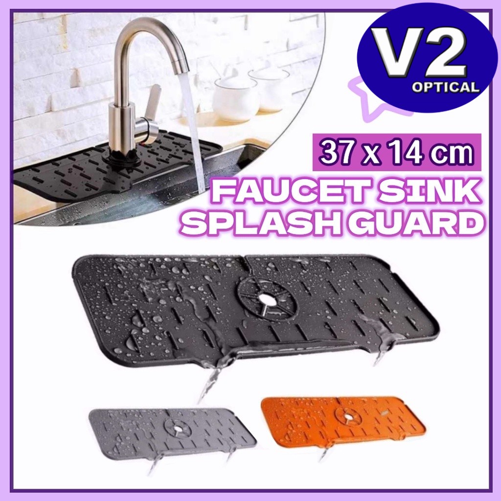 Silicone Kitchen Faucet Sink Splash Guard Countertop Protect Handle ...