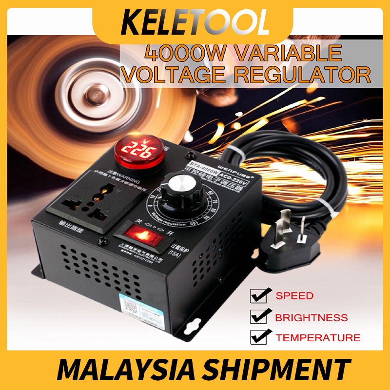 adjust voltage regulator dimmers motor speed Voltage Regulator AC 220V ...