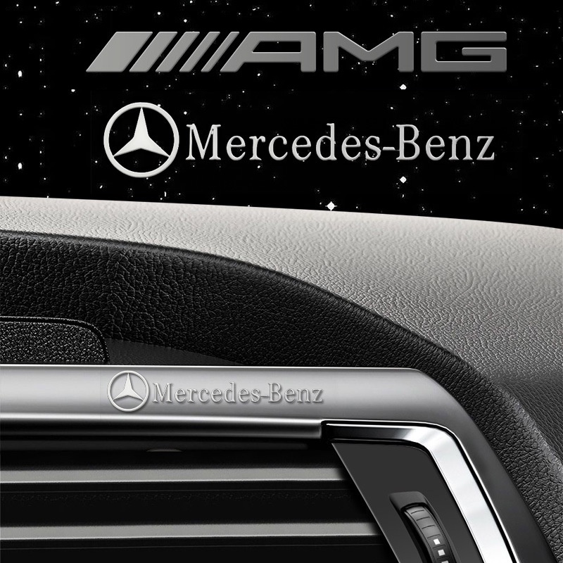 Mercedes Benz AMG Car Logo Metal Sticker 3D Creative Decoration ...