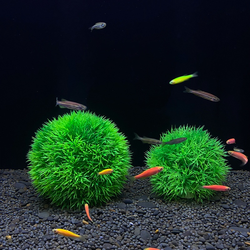 Aquarium Fish Tank Greenery Flower Ball Grass Ball Ornament | Shopee ...
