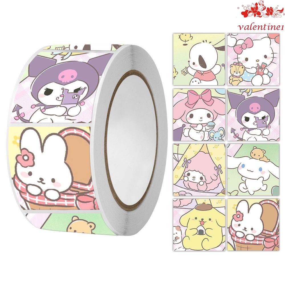 VALENTINE1 Melody Stickers, Waterproof Sticky Labels Kuromi Decals ...