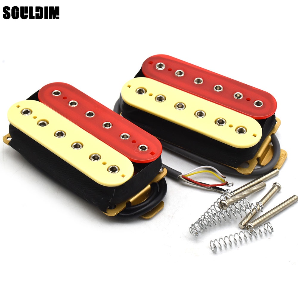 Set of 2Pcs Electric Guitar Hex Screw Dual Coil Pickup 6 String Guitar ...