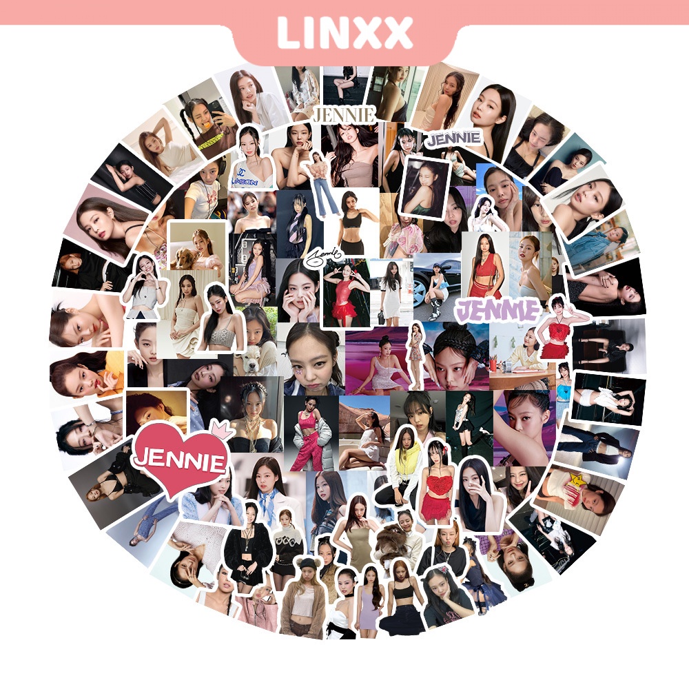 LINXX 100Pcs BLACKPINK JENNIE Album Stickers idol Collection Waterproof ...
