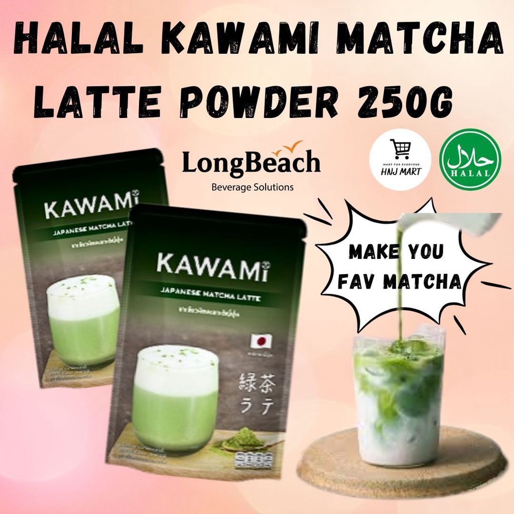 Halal Longbeach Kawami Matcha Latte Powder 250g Matcha Powder for ...