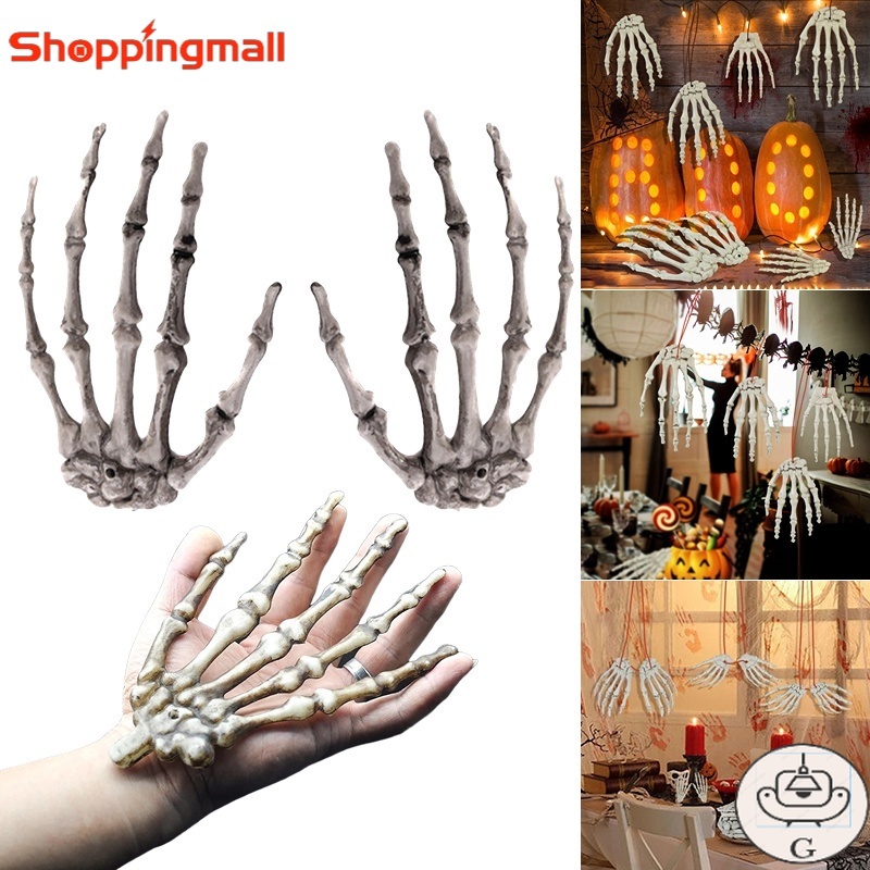 GS Halloween Costume Plastic Fake Human Hand Bone Props/ Realistic Life ...