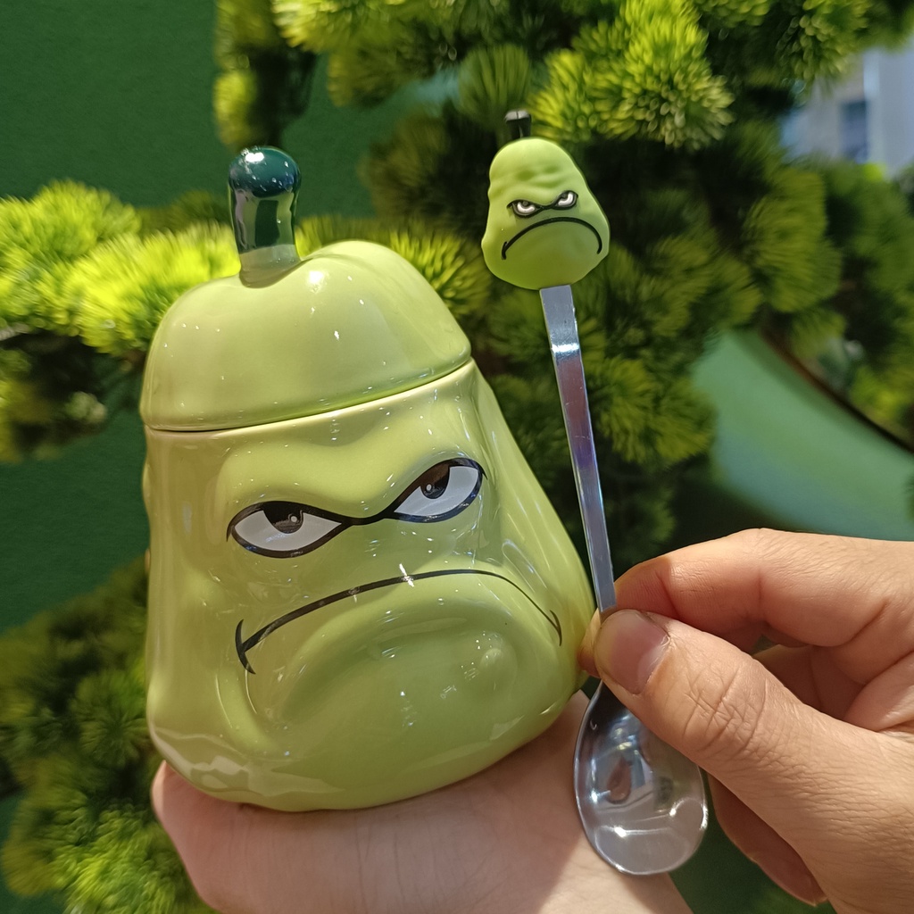 Strange Cup Funny Wax Gourd Cup Large Capacity Mug Household Ceramic ...