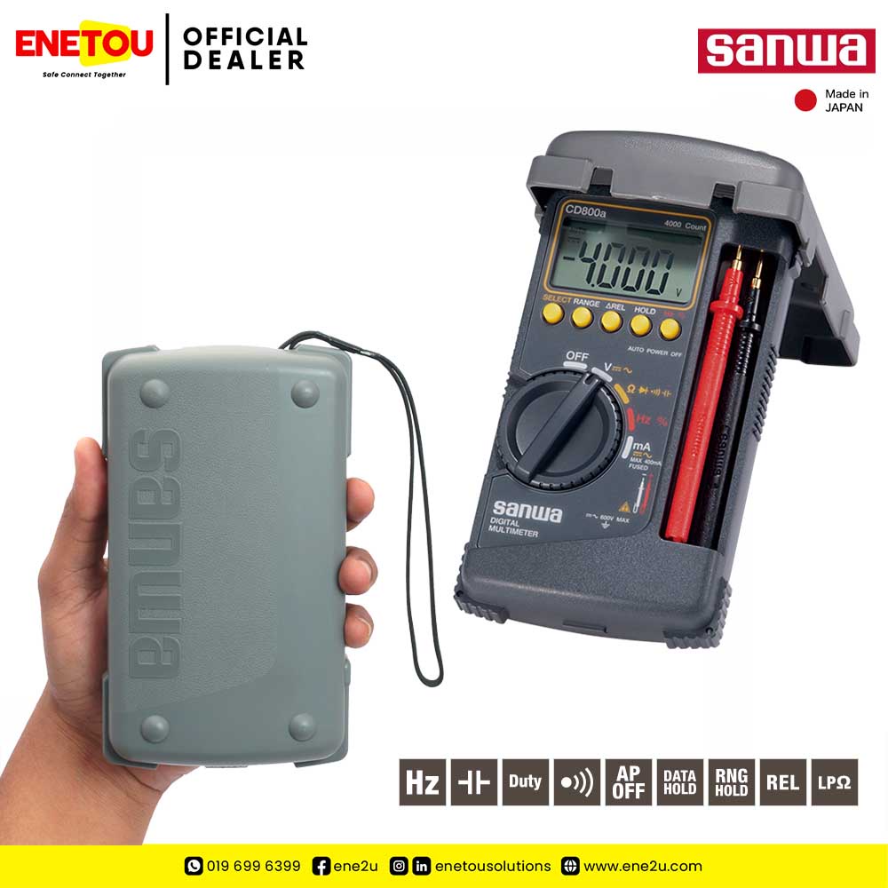 SANWA CD800A DIGITAL MULTIMETER, 400MA AC 600V AC | Shopee Malaysia