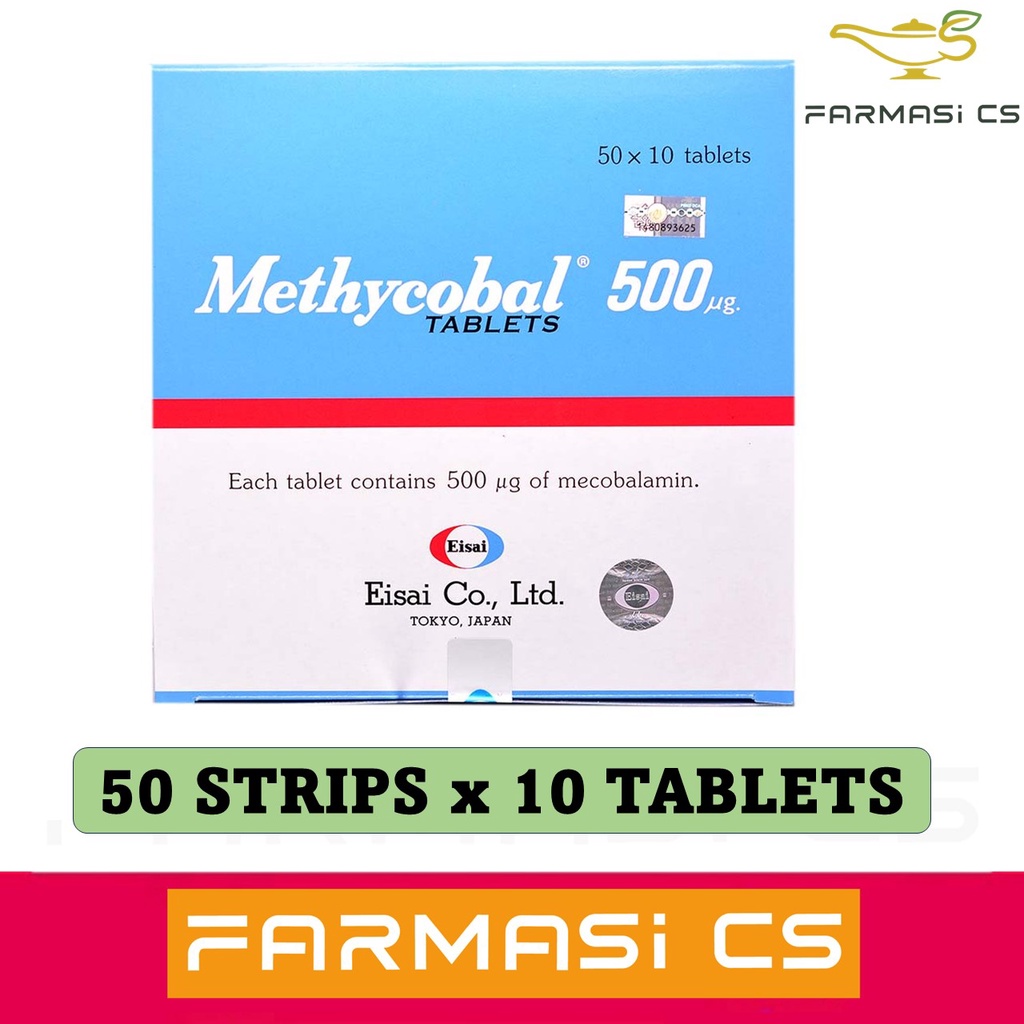 Methycobal 500mcg 50 Strips x 10 Tablets (Box) EXP:07/2025 [ Immunity ...