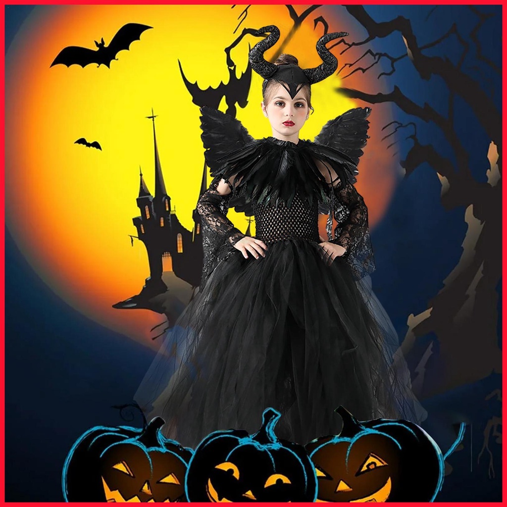 Evil Queen Costume for Girls Vampire Witch Costume Evil Princess Evil ...