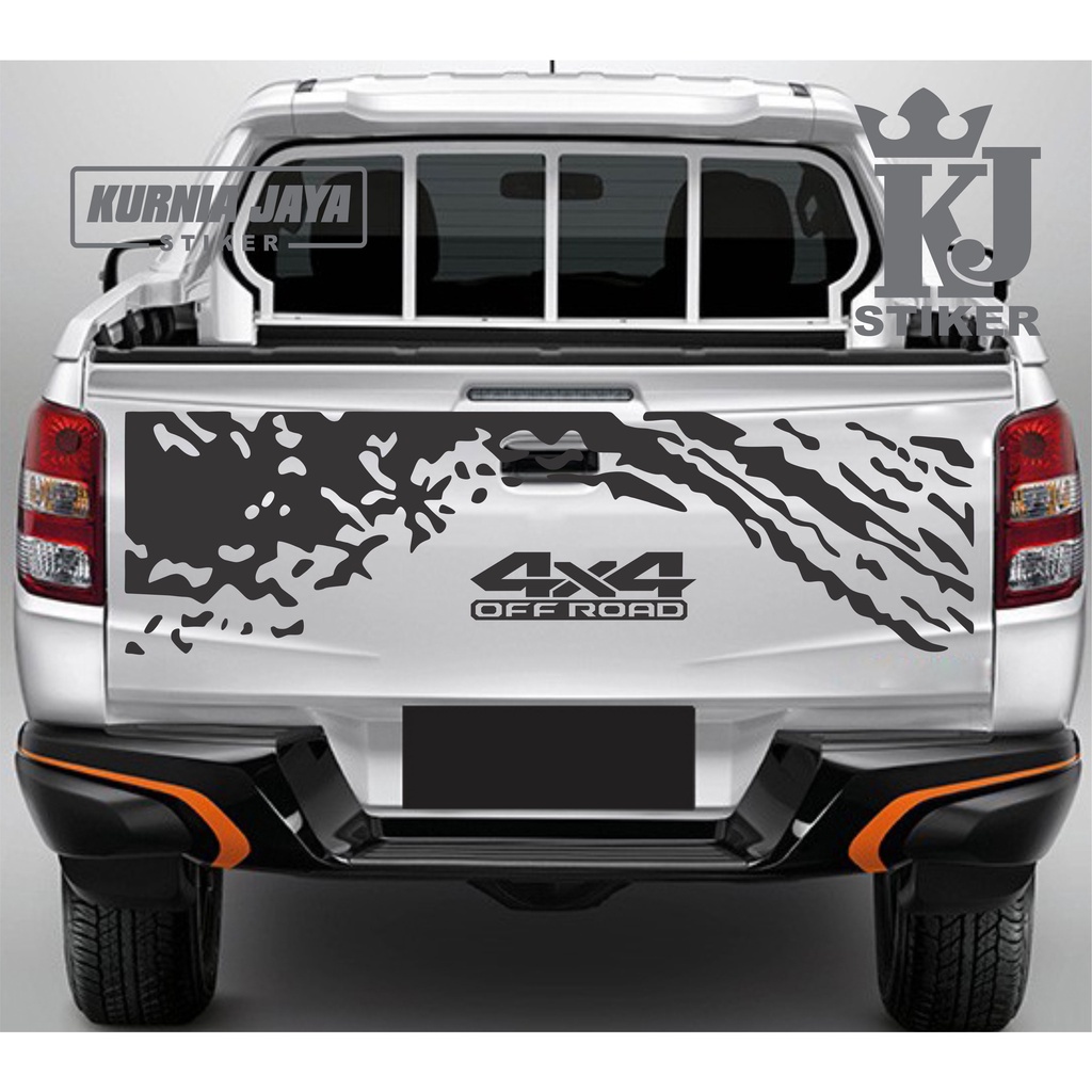 Car STICKER REAR DOOR STRIPING MITSUBISHI STRADA TRITON HILUX 4 X 4 ...