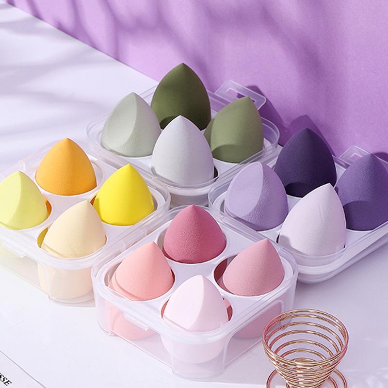 4pcs/Set Beauty Egg Makeup Foundation Sponge Cosmetic Puff Egg Span ...