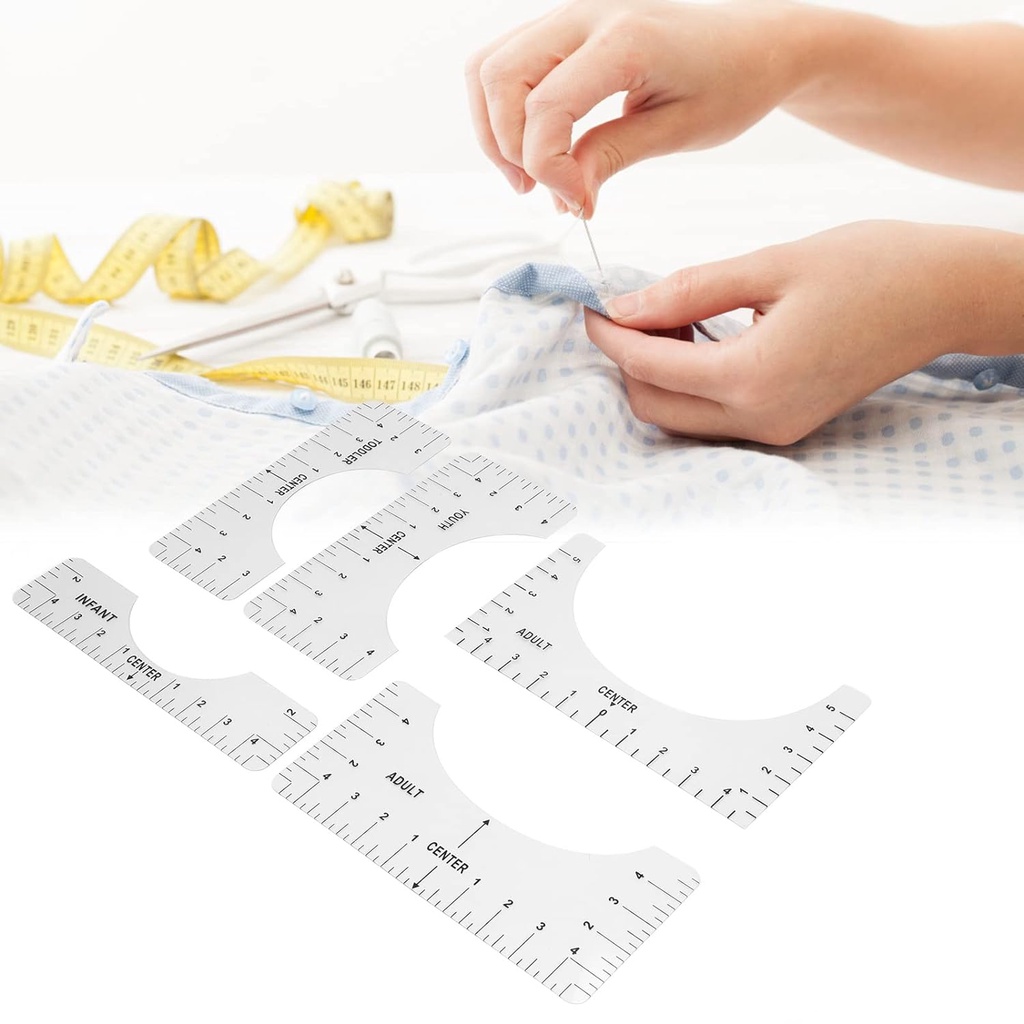 T-Shirt Ruler Guide Set, T-Shirt Alignment Rulers to Center Designs ...
