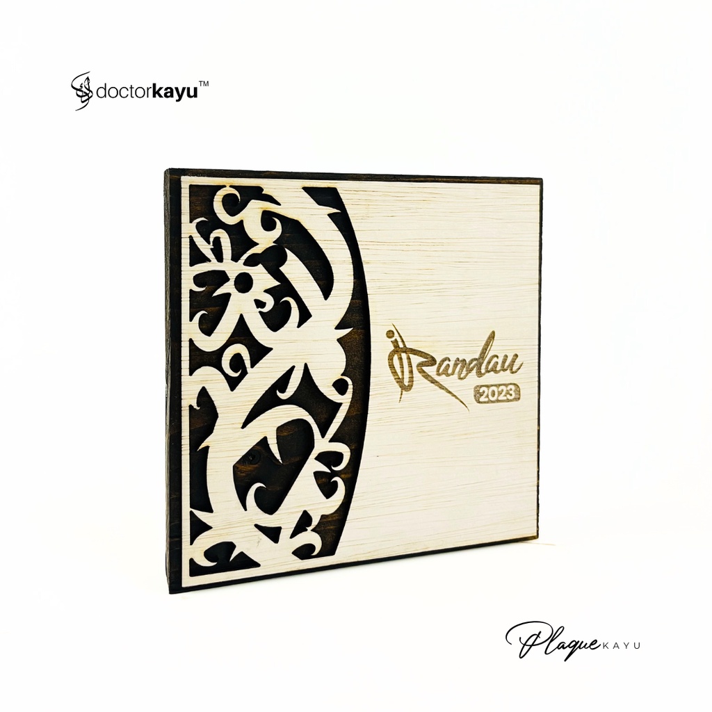 Trophy Stand Plaque Kayu Wooden Pine Custom Personalise Program ...