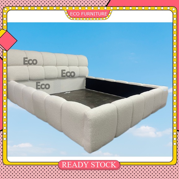 Katil Baldu Lamb Velvet Putih Katil Single / Super Single / Queen ...