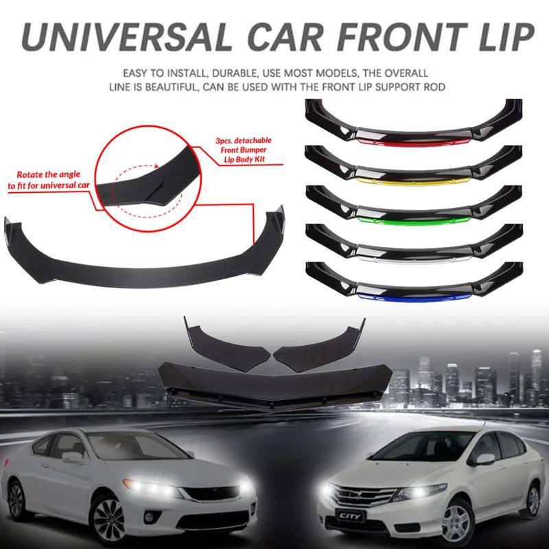 " 4 DESIGN " Car Universal Front Bumper Diffuser Lip Wrap Angle ...