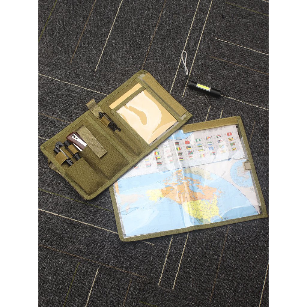 Waterproof map bag Outdoor tactical notebook notebook notebook pen bag ...