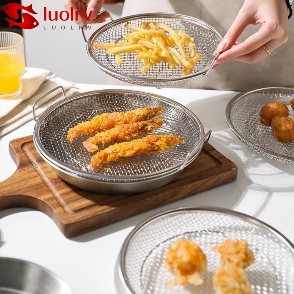 LUOLRV Oil Filter Tray, Oil Drainage Device Kitchen Frying Filter Mesh ...