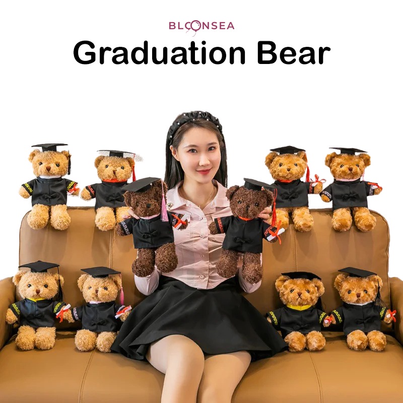 Graduation Bear Plush Toy Convocation Bouquet Convo Teddy 25/30/35cm ...