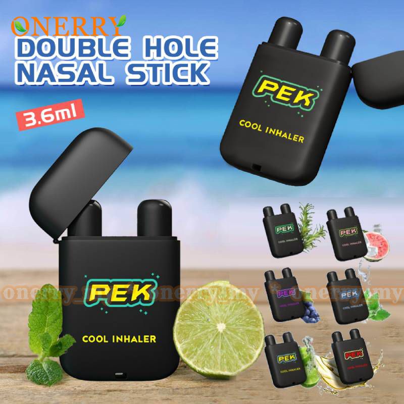 Double Hole Vital Oil Pek Bar Cool Nostril Nasal Inhaler, Double Hole ...