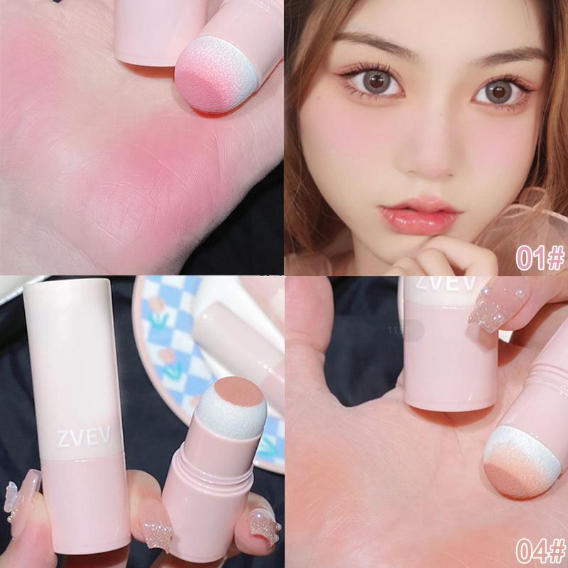 Sponge Blush Stick, Portable Powder Blusher, Easy To Use, Facial Makeup ...