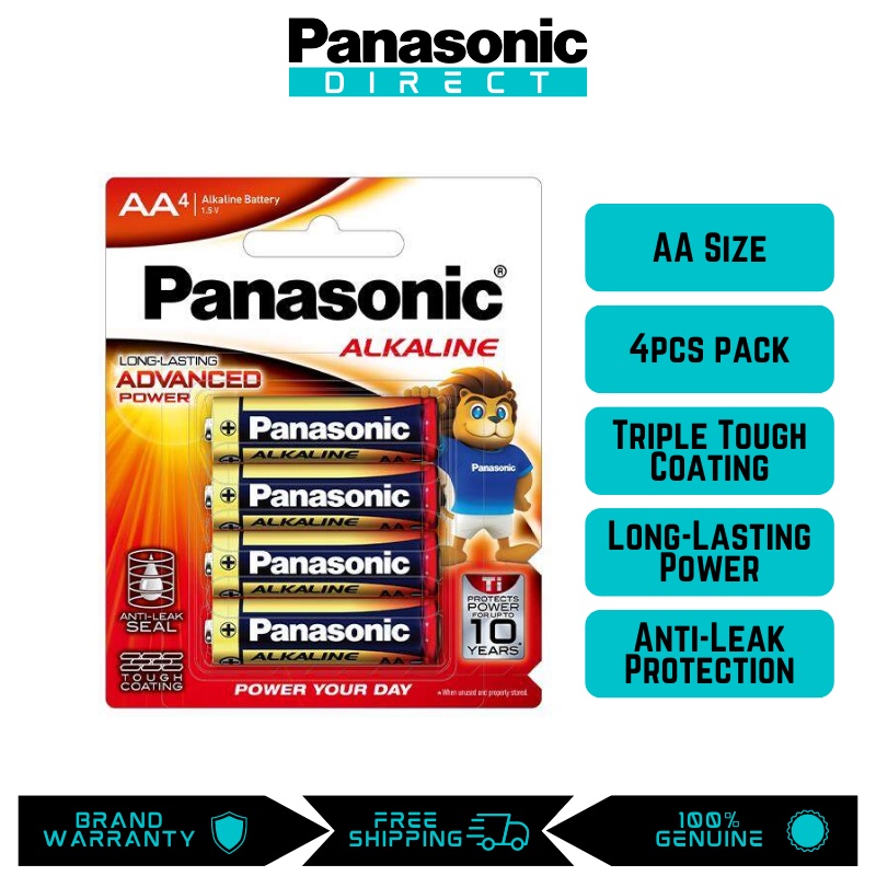 Panasonic LR6T/4B-EC Alkaline Battery (AA Size) 4PCS | Shopee Malaysia