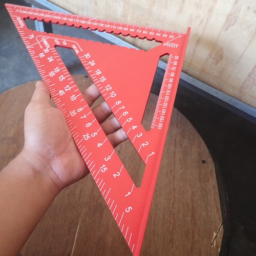 SIKU 90-degree Angle Multifunction Elbow Ruler Triangle Ruler Pasekon ...