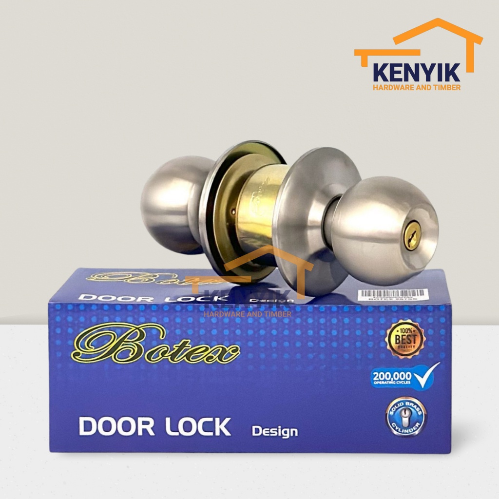 BOTEX 687-SS Cylindrical Lock | Shopee Malaysia