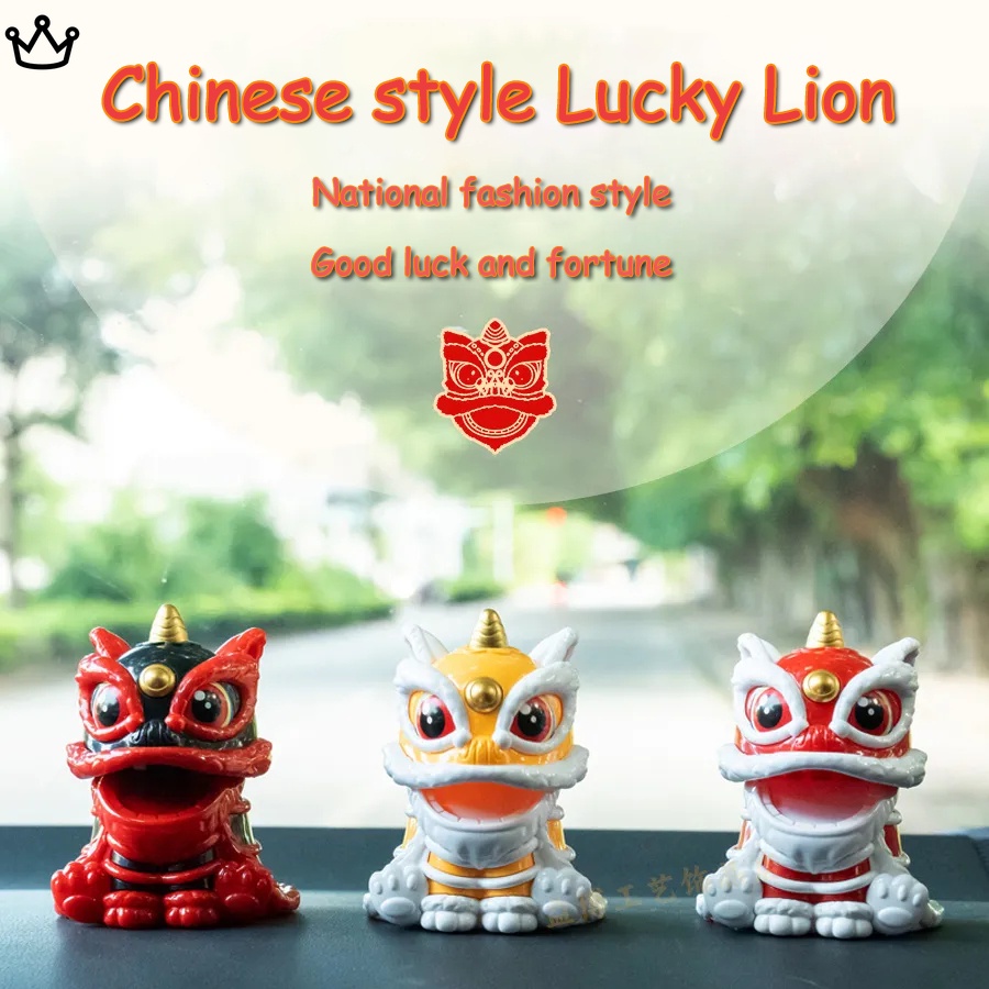 Solar Dashboard Lion Accessories Solar Power Car Dashboard Decor Desk ...